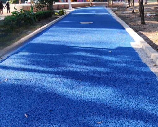 piso-azul | Concreto Permeable | Ecocreto de México